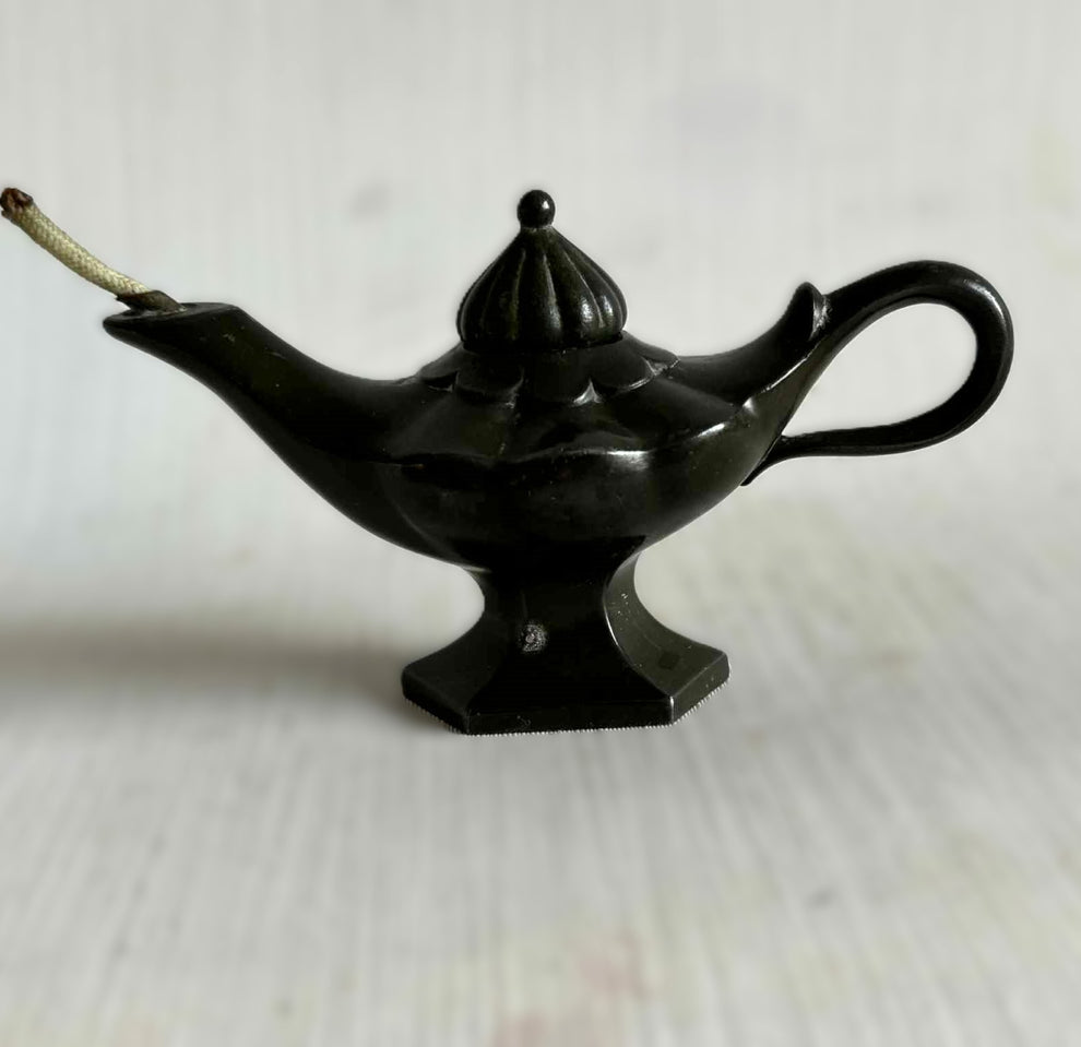 Charming vintage oil lamp designed by renowned Danish artist Just Ande ...