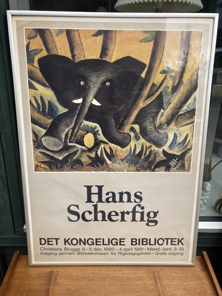 Flot indrammet retro plakat af Hans Scherfig - nr. 0311 – The Nordic Vault